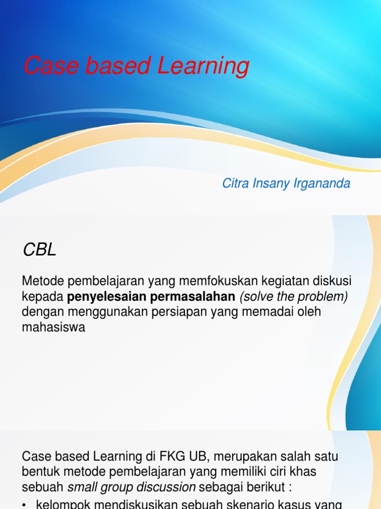 Case Based Learning | PDF
