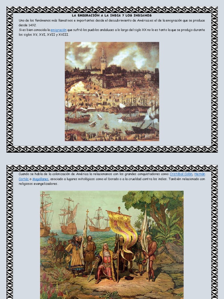 La Emigración A La India y Los Indianos | PDF | Barcos | Iglesia Católica