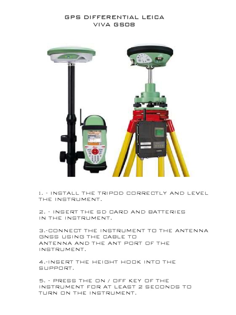 Gps Differential Leica Viva Gs08 | PDF