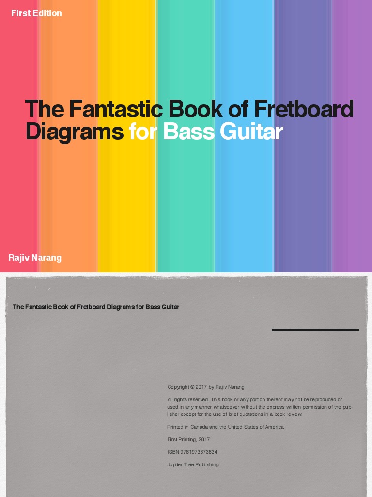 The Fantastic Book of Fretboard Diagrams For Bass Guitar PBMC | PDF ...