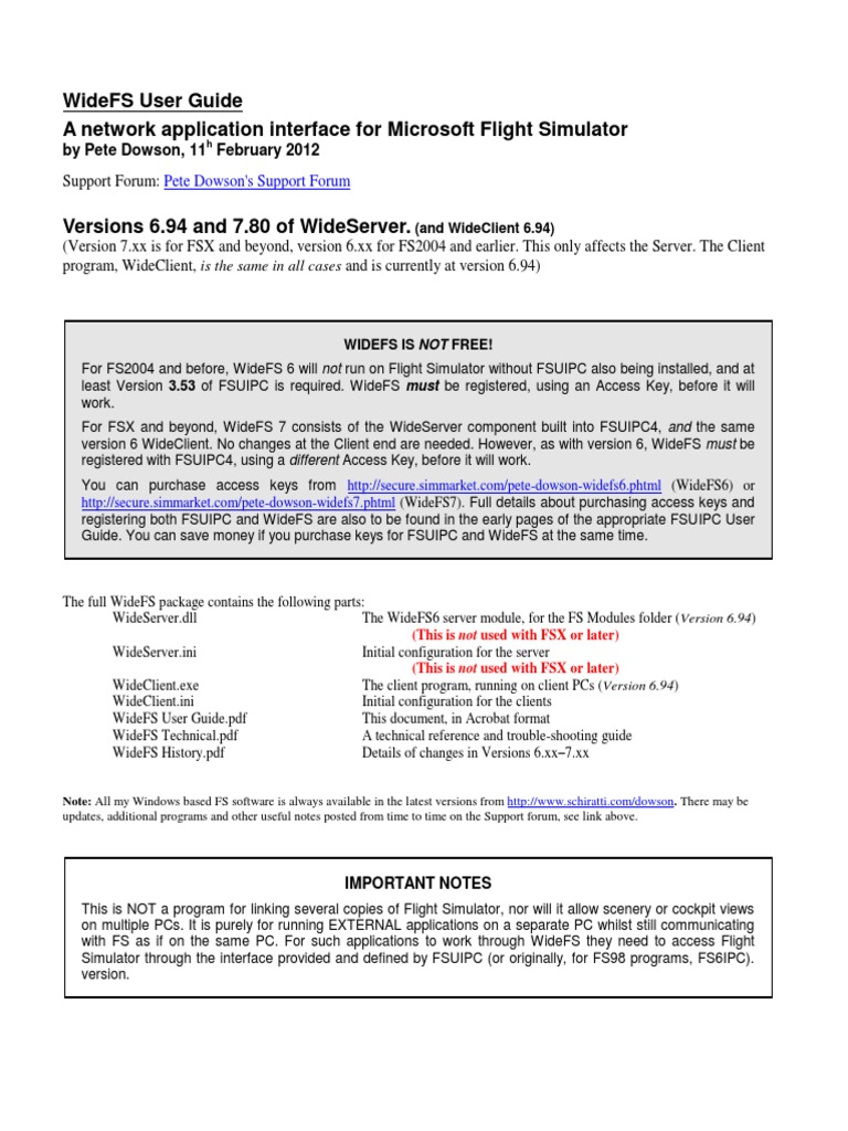 WideFS User Guide PDF | PDF | Internet Protocol Suite | Microsoft Windows