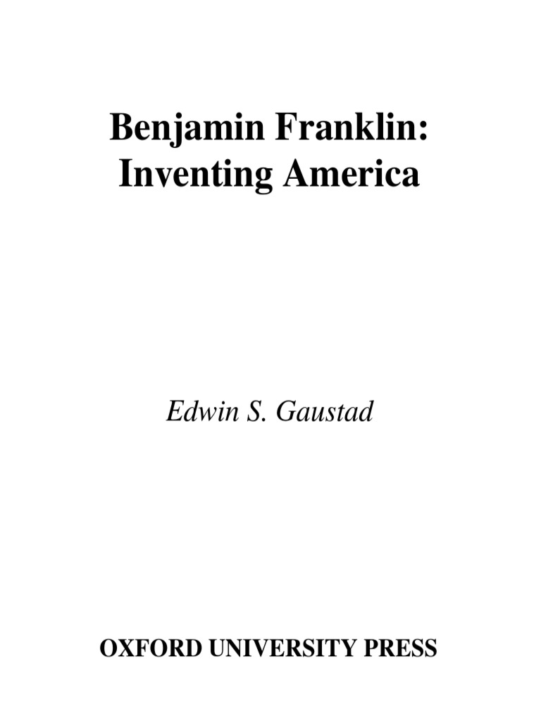 Benjamin Franklin | PDF | Benjamin Franklin | Quakers