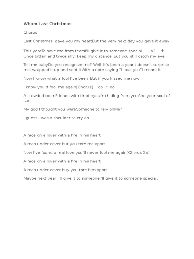 Last Christmas | PDF