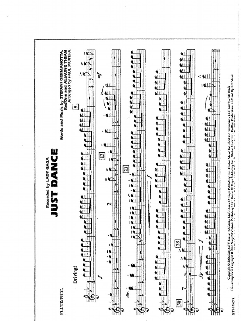 Just Dance - Marching Band | PDF