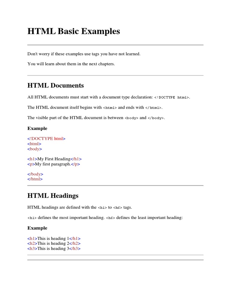 An Introduction to HTML Structure and Formatting Elements | PDF | Hyperlink | Html Element