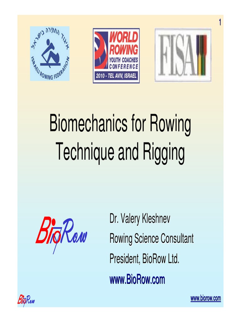 Biomechanics For Rowing Technique and Rigging by v. Kleshnev | PDF ...