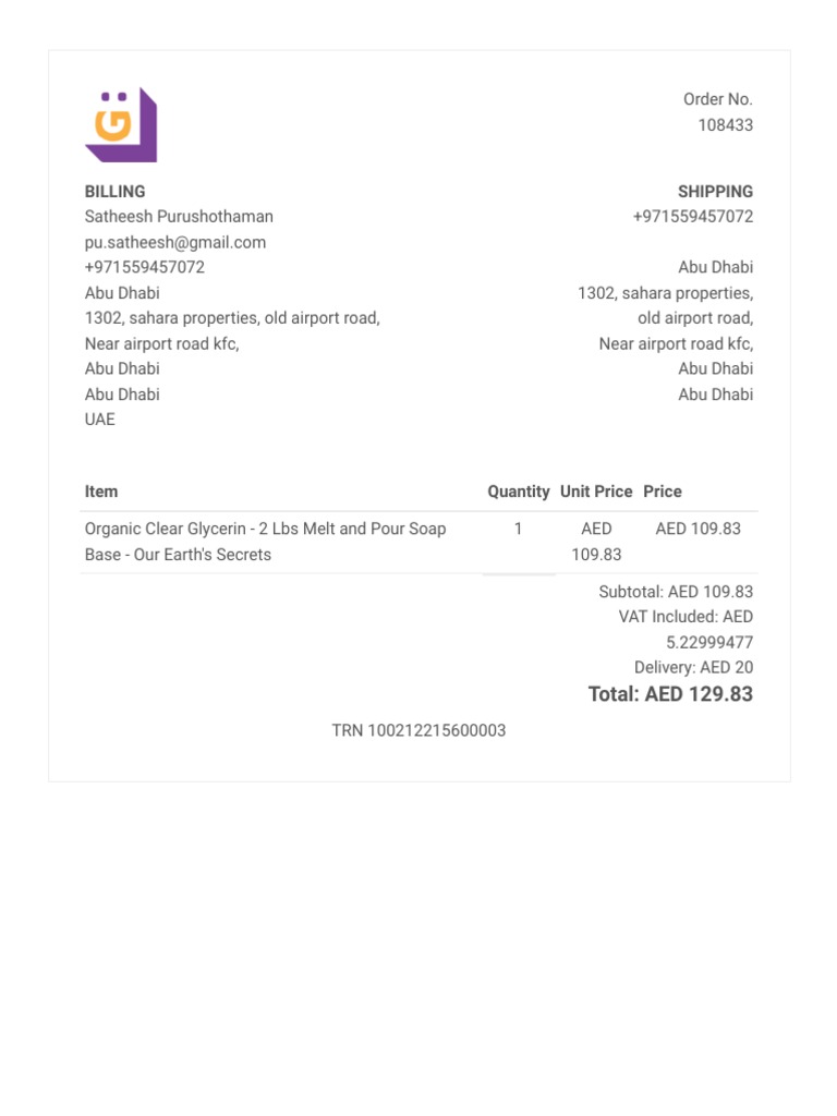 Invoice | PDF | Soap | Business