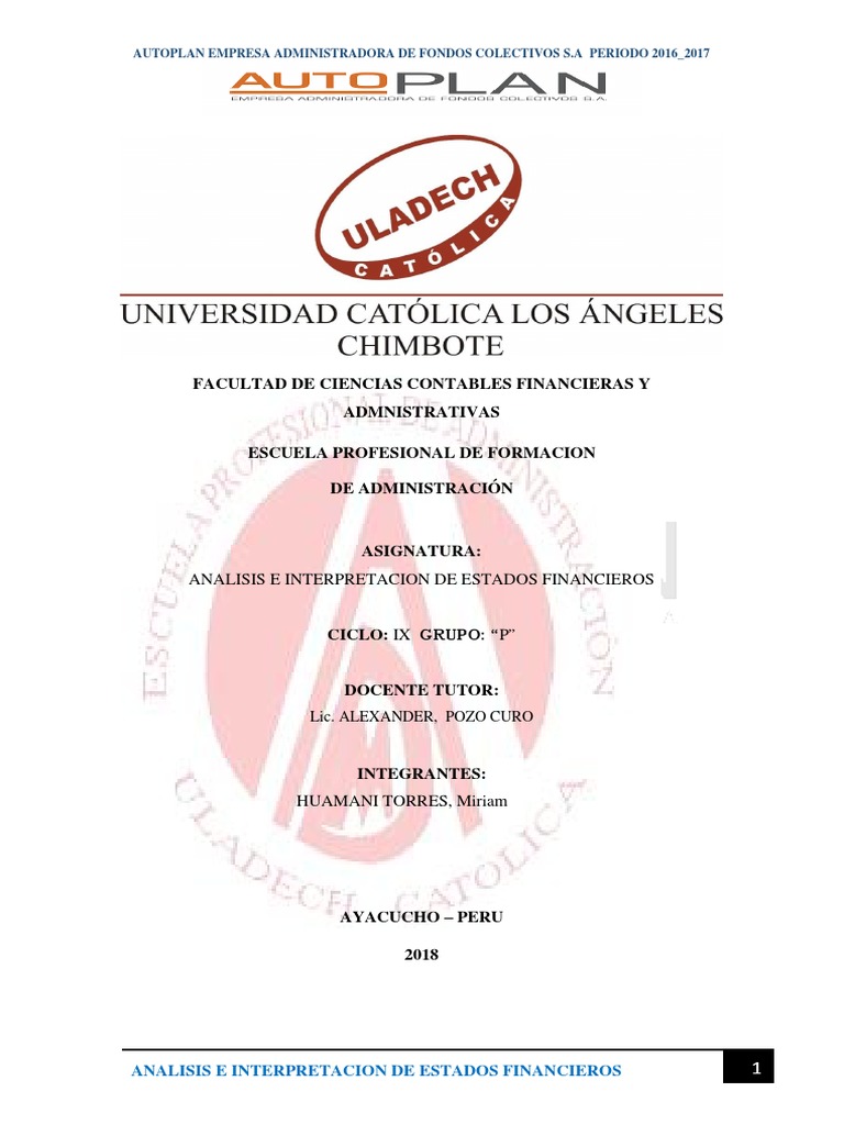 Autoplam - Tranajo de Invstigacion Arreglado | PDF | Liquidez de ...