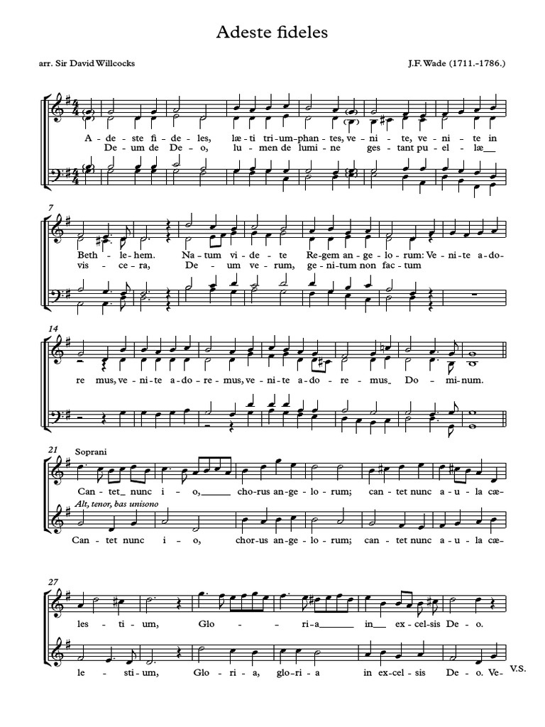 Adeste Fideles | PDF