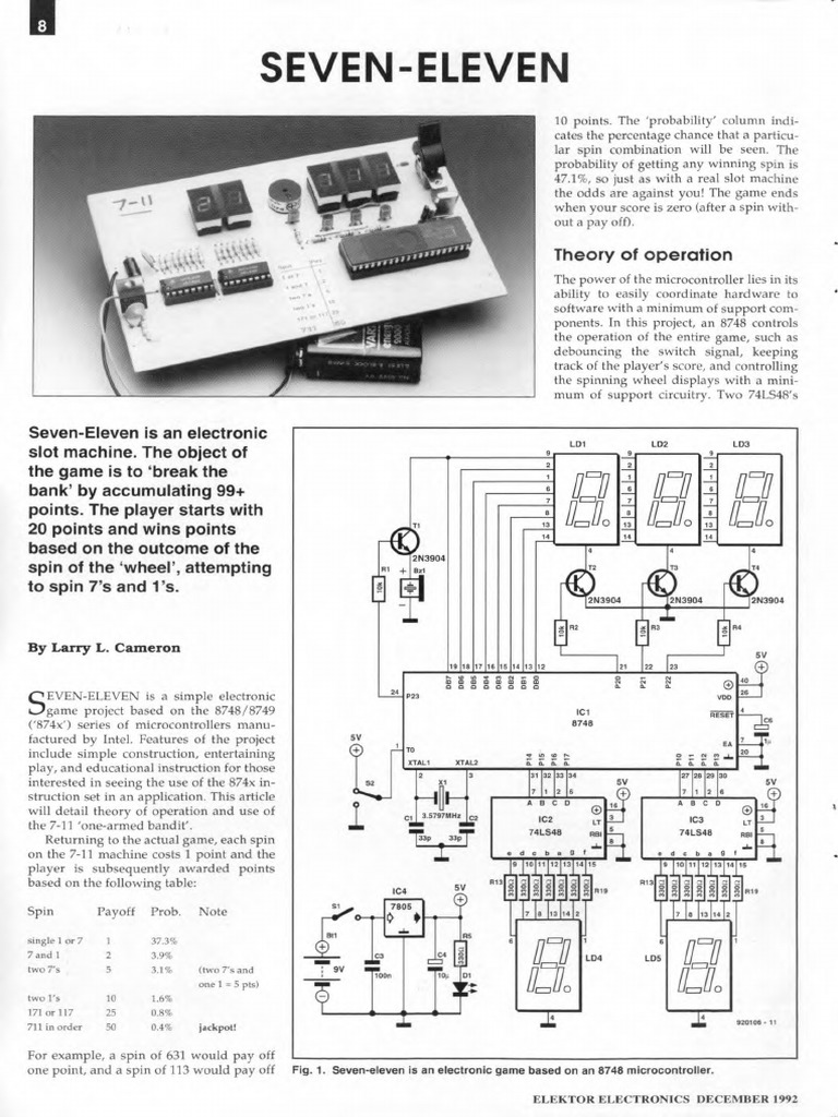 Seven-Eleven: Ir NV | PDF | Slot Machine | Printed Circuit Board