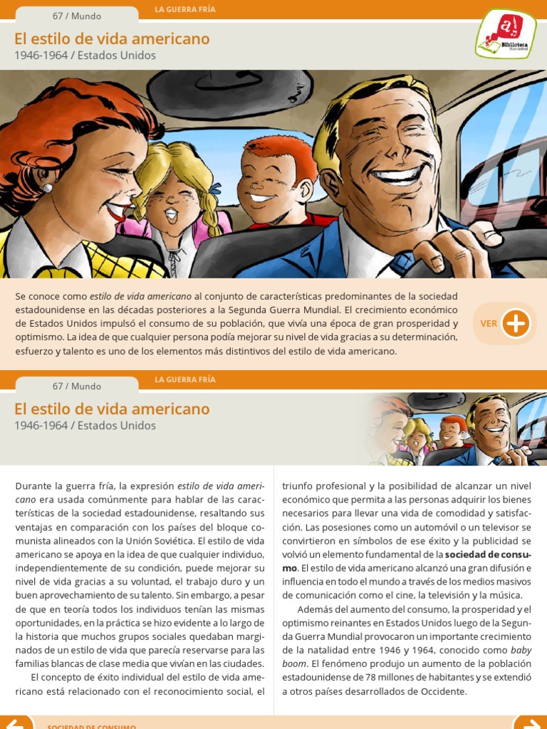 El Estilo de Vida Americano | PDF | Los Estados Unidos | Guerra Fría