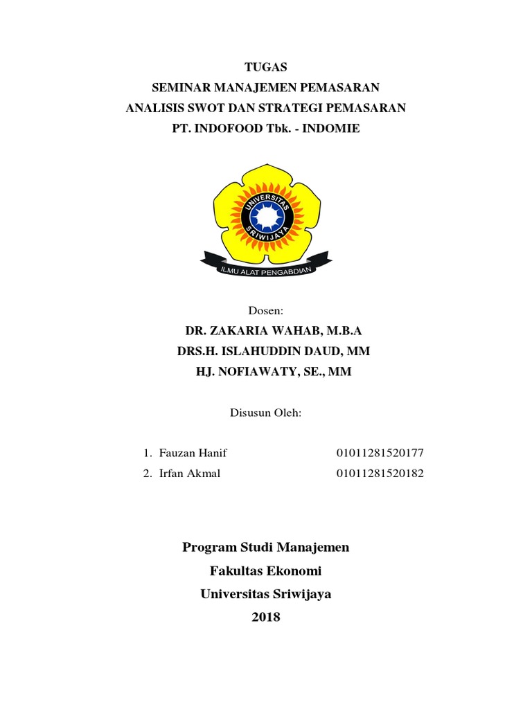 Analisis Swot Indomie | PDF | Bisnis