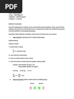 Dopamine Infusion Calculation Guide | PDF
