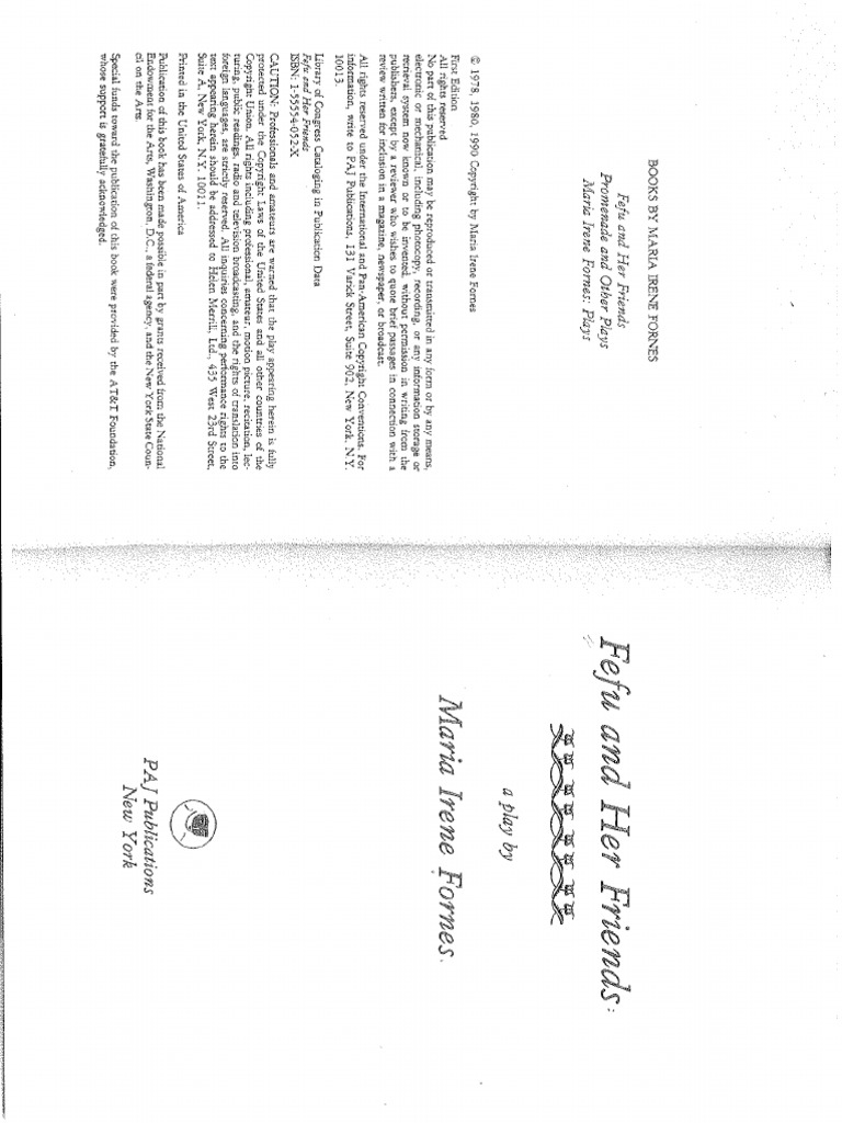 Fefu and Her Friends | PDF