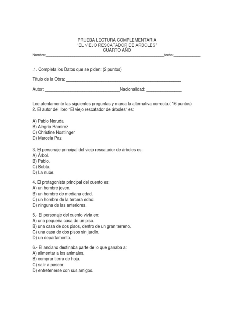 El Viejo Rescatador de Arboles | PDF | Ocio