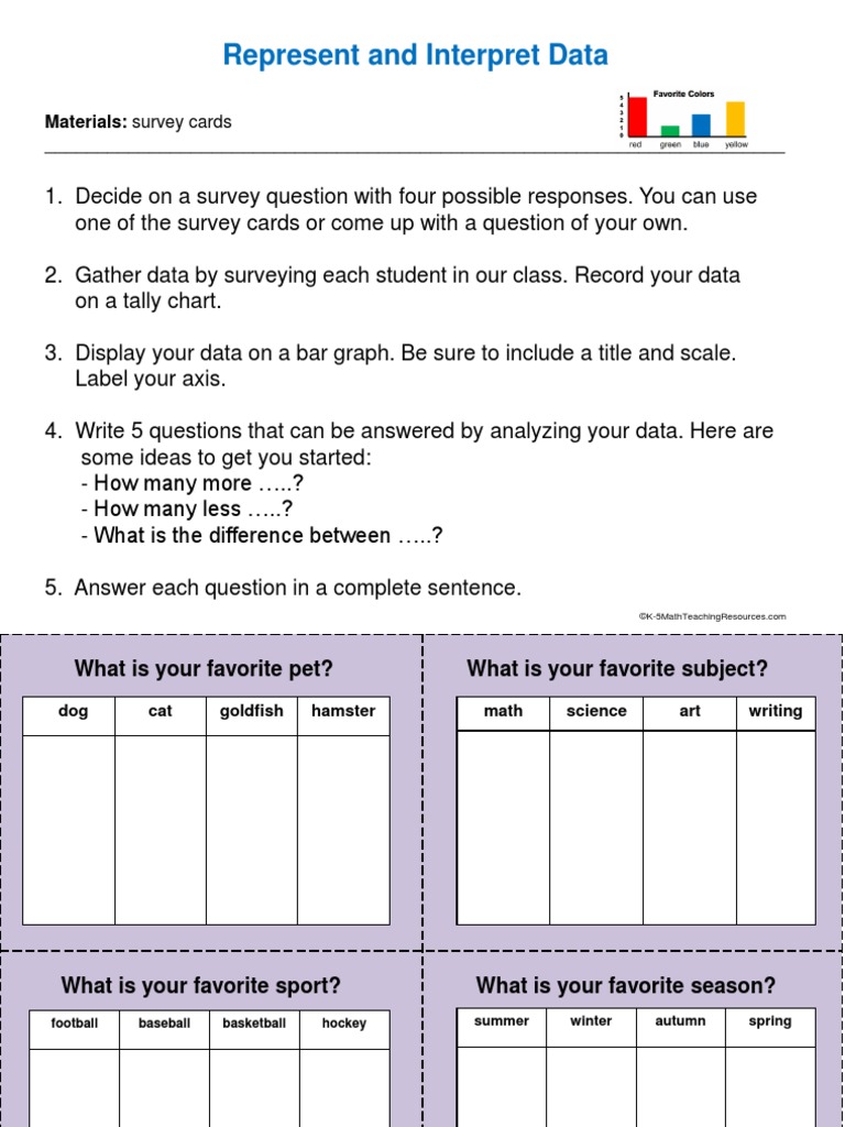 Represent and Interpret Data | PDF
