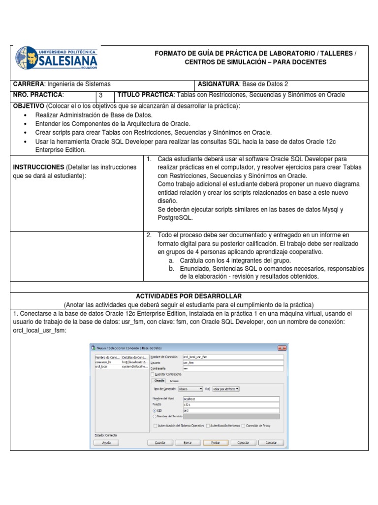 Base De Datos 3 Descargar Gratis Pdf Sql Oracle Corporation