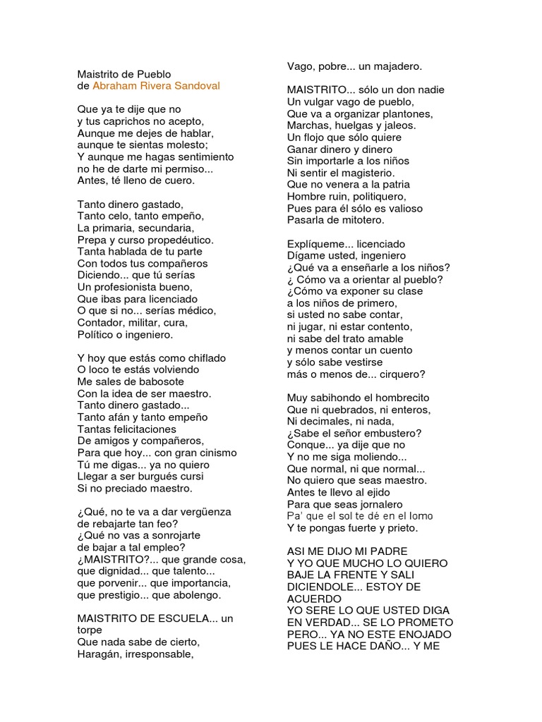 Maistrito De Pueblo Pdf