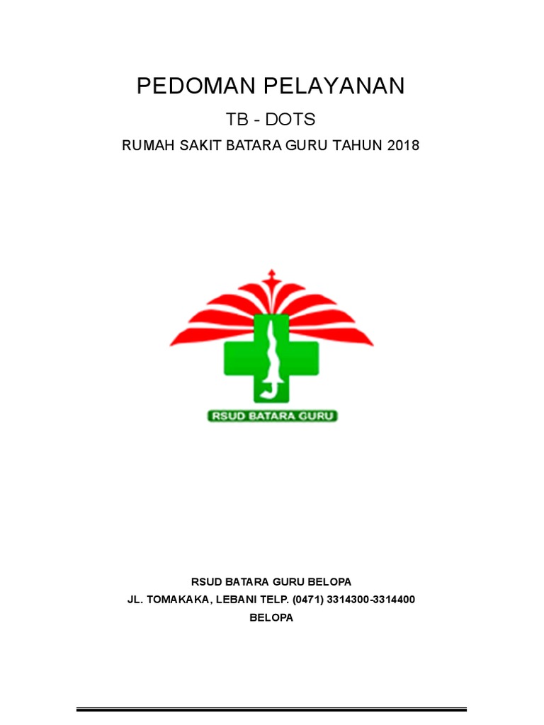 Pedoman Pelayanan TB-DOT RSBG | PDF