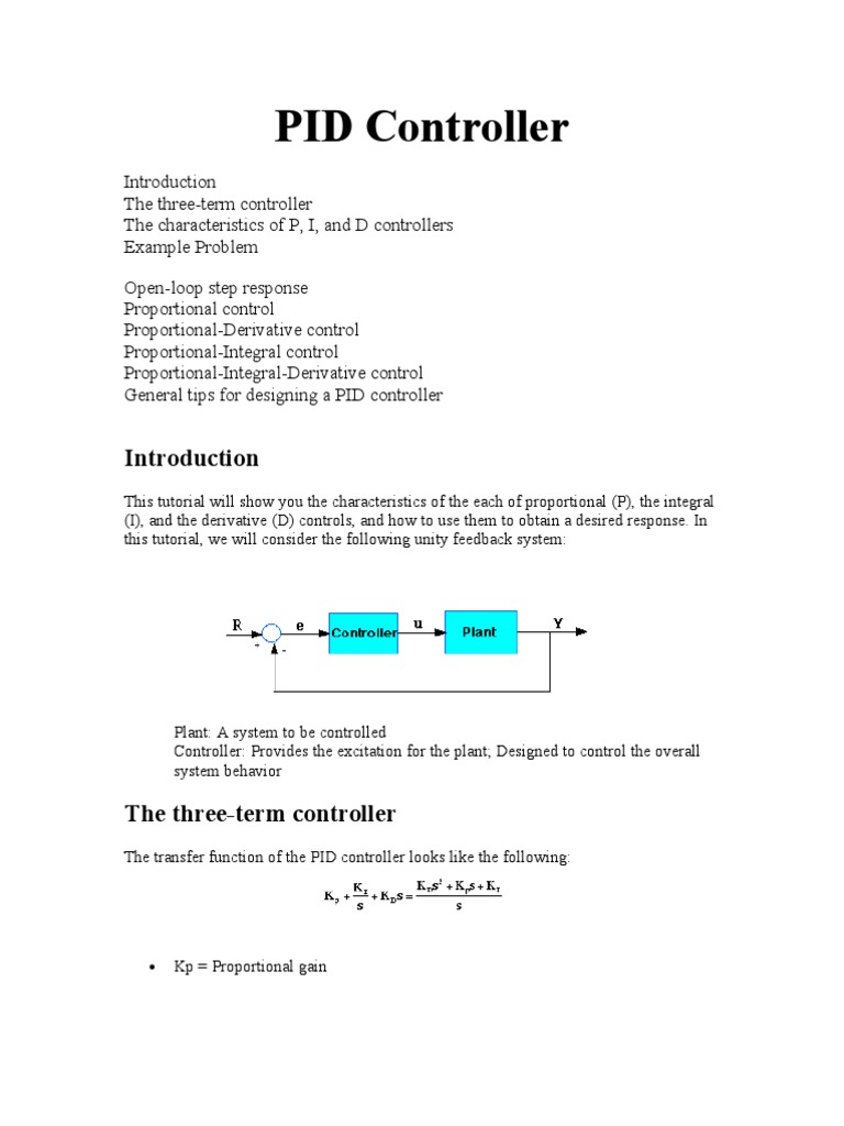 PID | Control Theory | Physics & Mathematics