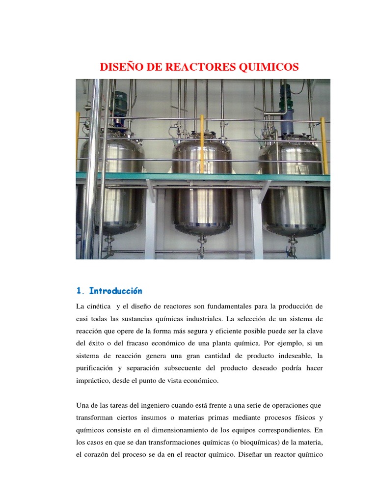 Ecuaciones de Diseño de Reactores | PDF | Reactor Quimico | Calor