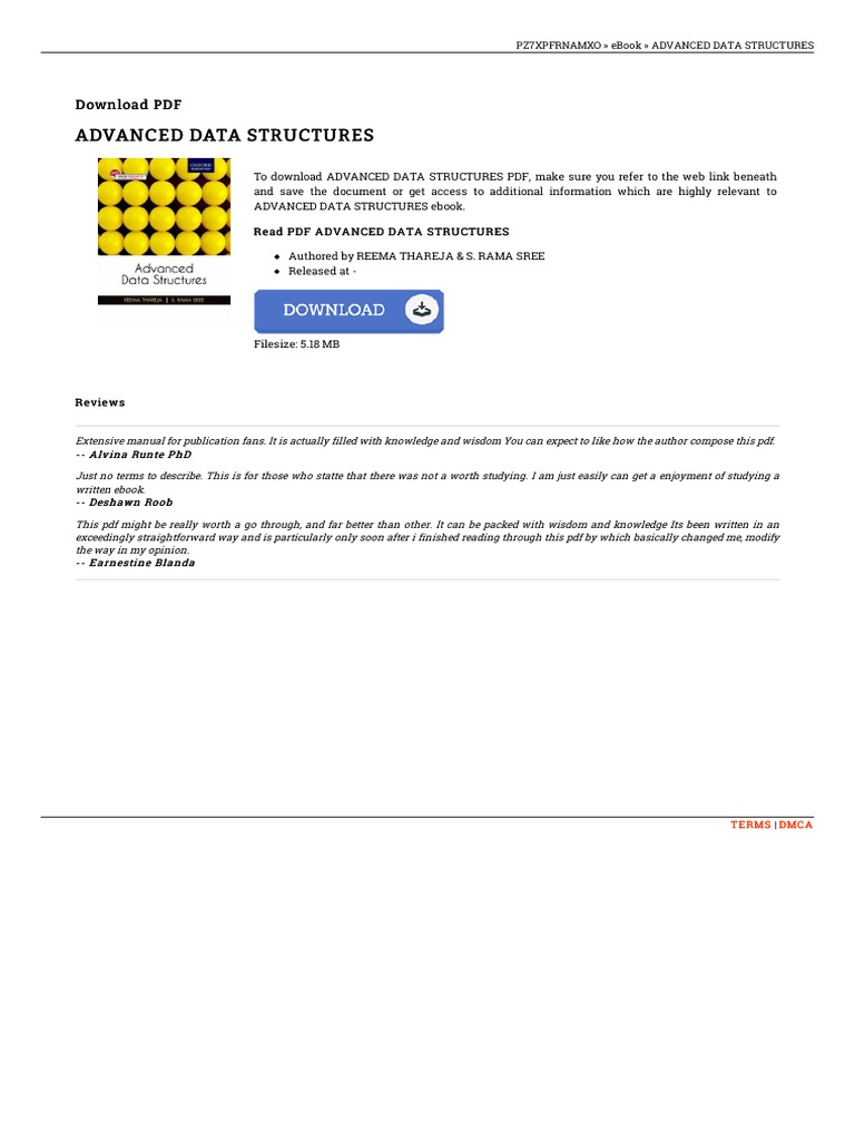 Advanced Data Structures by Reema Thareja | PDF