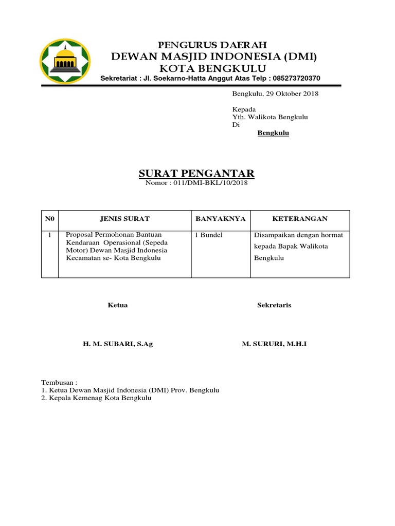Proposal DMI Motor Dinas | PDF