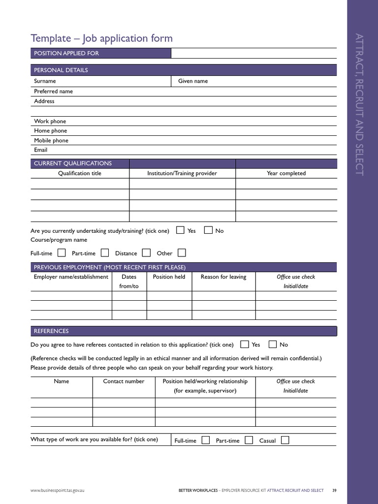 Form Application | PDF | Employment | Government