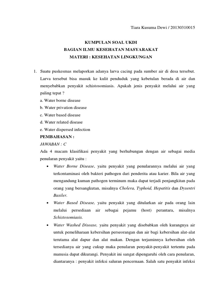 Contoh Soal UKDI Stase IKK | PDF