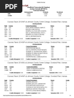 Unofficial Transcript Template | PDF | Evaluation Methods | Learning ...