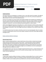 SAMPLE of Practicum Journal | PDF | Mentorship | Lesson Plan