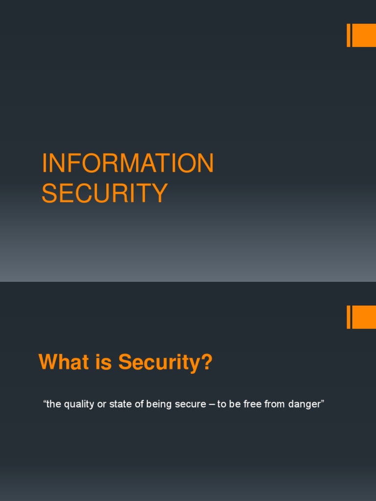 Information Security | PDF | Computer Security | Security