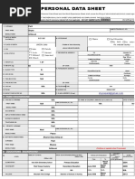 CSC Form 212 (Revised 2017) Personal Data Sheet | PDF | Employment ...