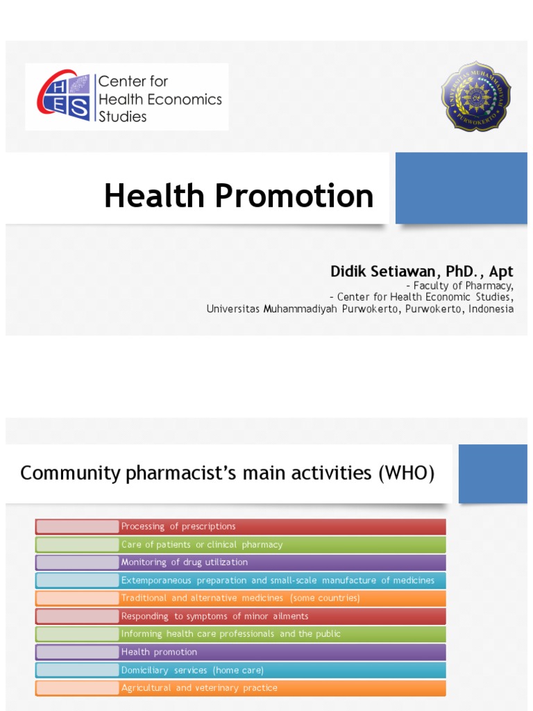 07. Health Promotion.pdf | Pharmacy | Preventive Healthcare