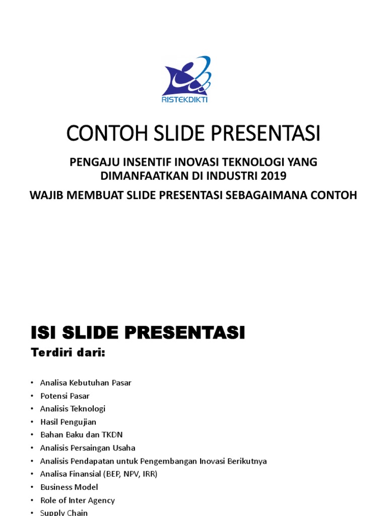 Contoh Slide Presentasi 2019 Compressed PDF | PDF