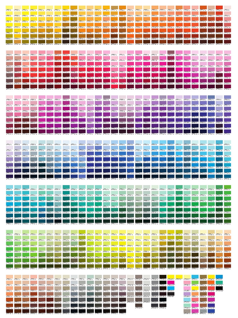 Pantone CP Color Chart | PDF | Color | Gráficos de computadora