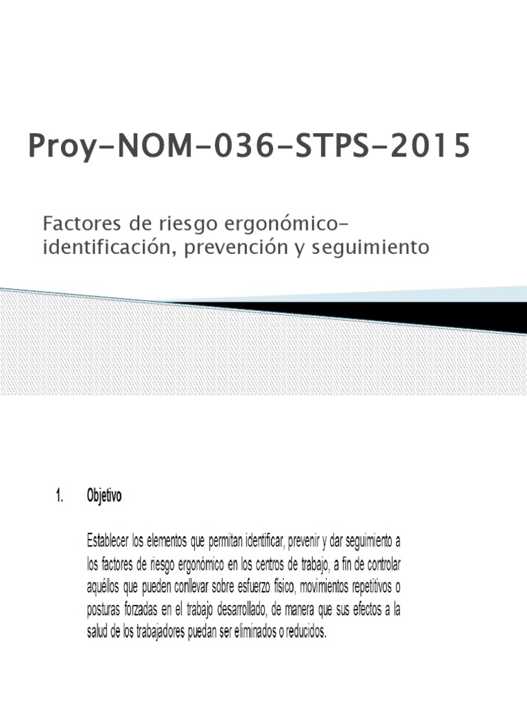 Nom 036 STPS 2015 | PDF