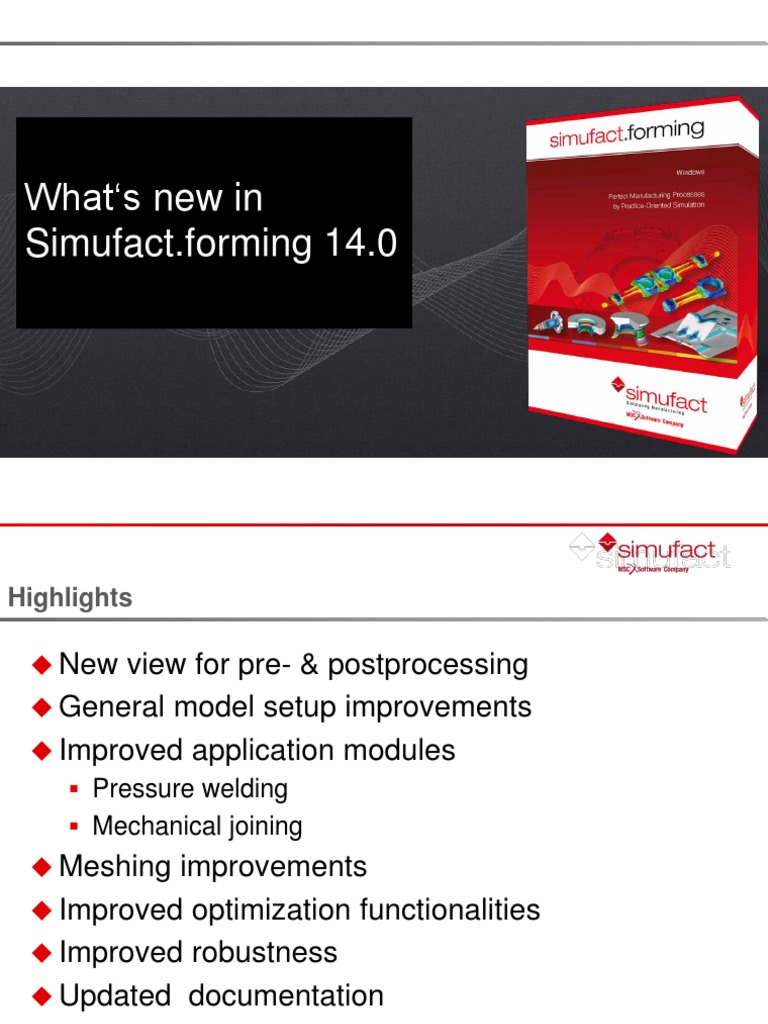 Whats New Simufact - Forming 14.0 en PDF | PDF | Welding | Construction