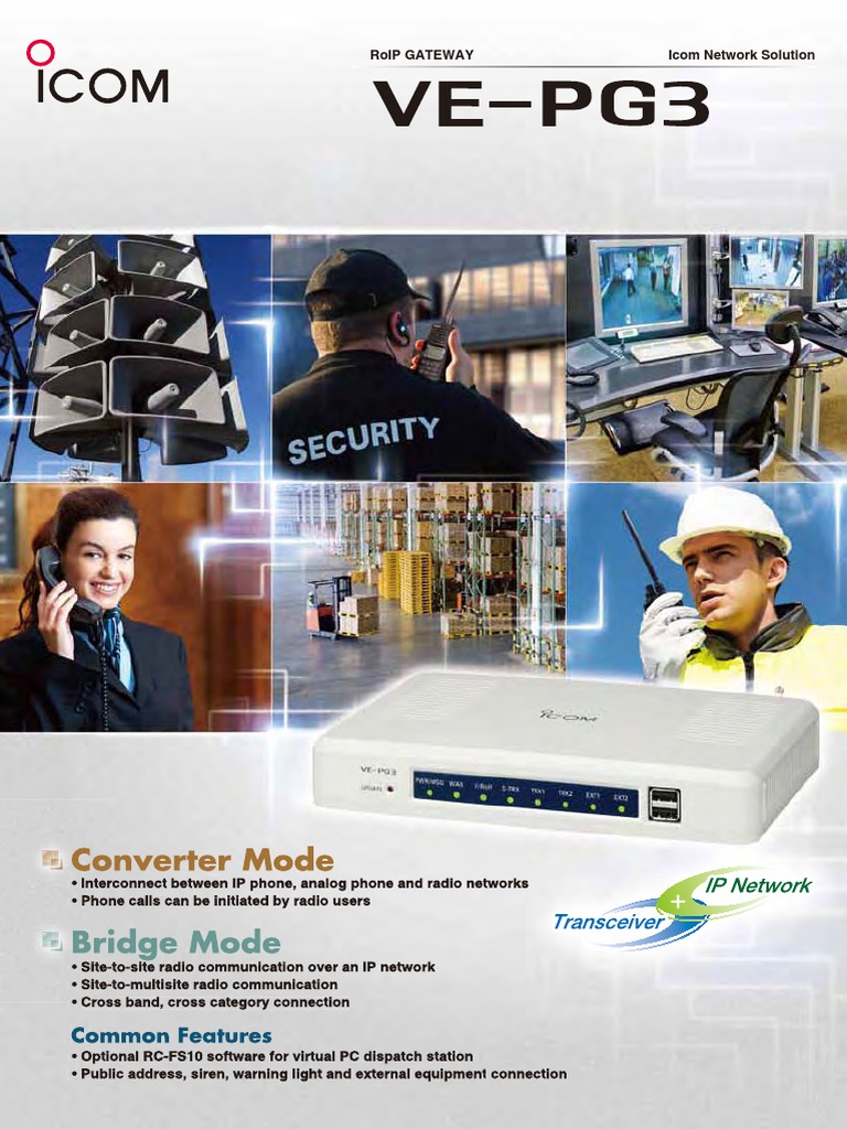 VE-PG3 Brochure Edit | PDF | Computer Network | Telephone