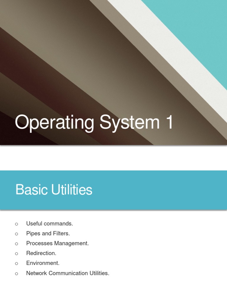 Lecture 5 - Basic Utilities | Download Free PDF | File Transfer ...