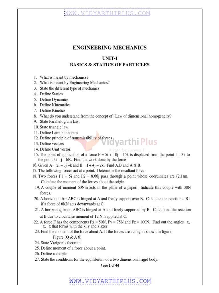 Engineering Mechanics | PDF | Momentum | Angular Momentum
