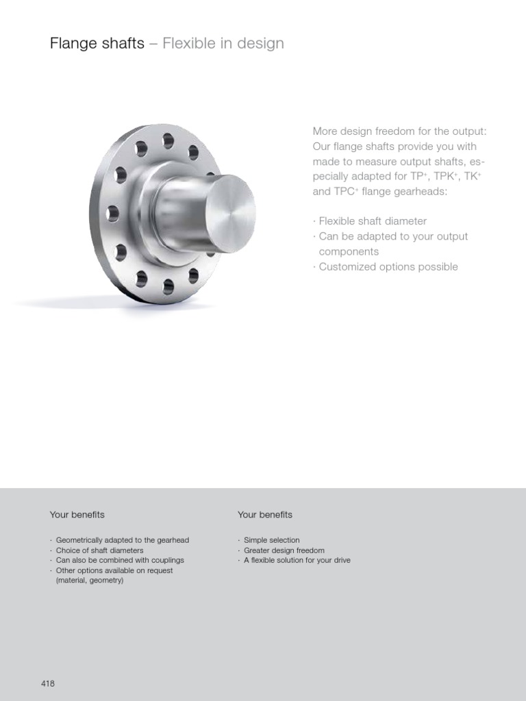 22 Product Catalog Alpha Flange Shafts en | PDF | Mechanical ...
