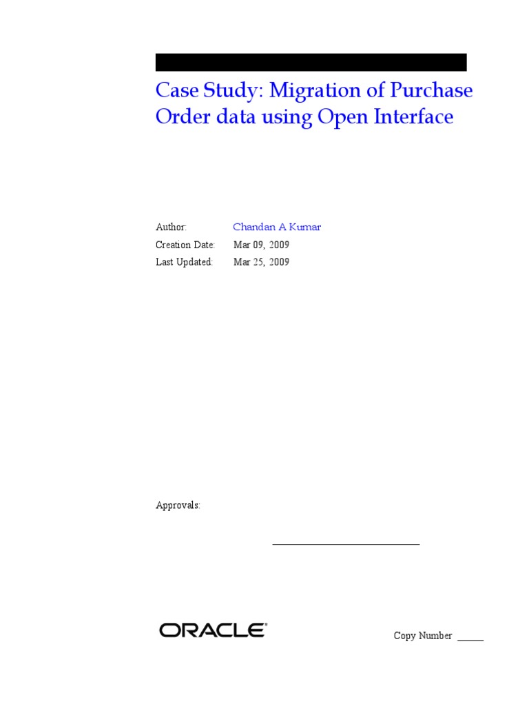 Case Study of OM Sales Order Using Open Interface TableCase Study of OM ...