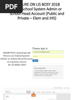 LIS Masterlist and Dashboard Guide | PDF