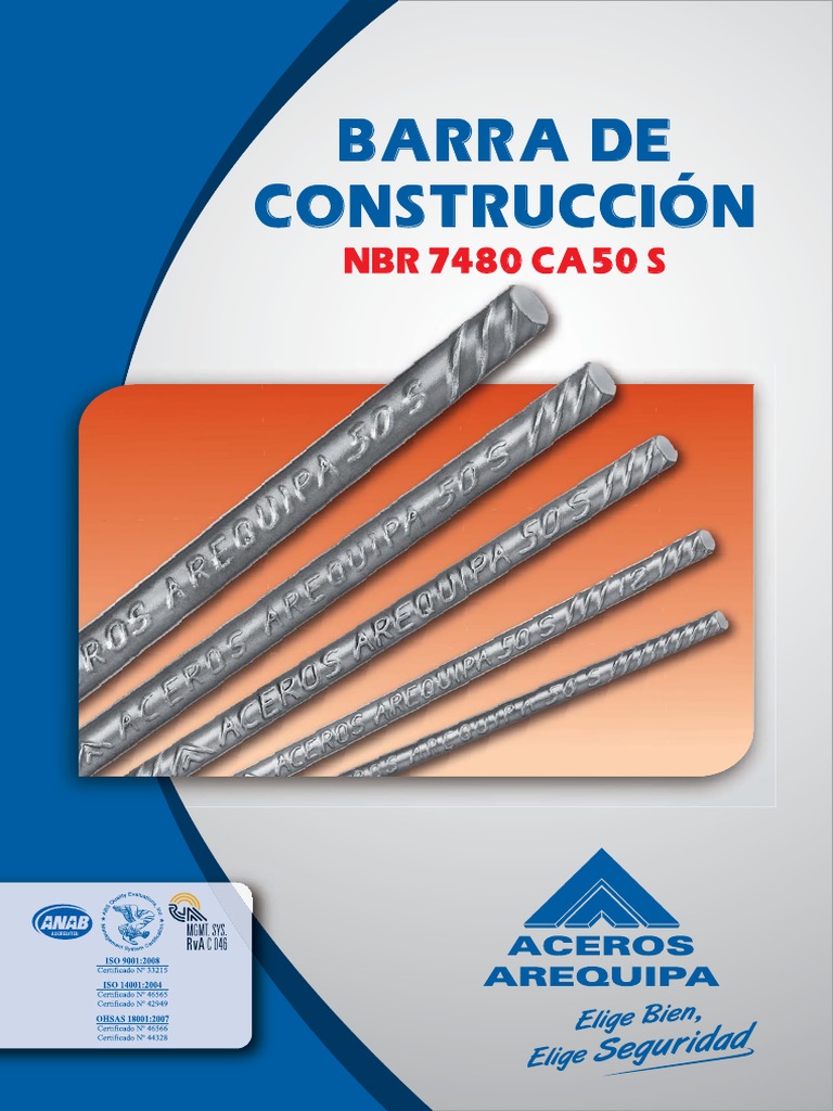 Fierro Corrugado NBR 7480 Baco PDF | PDF | Tecnología