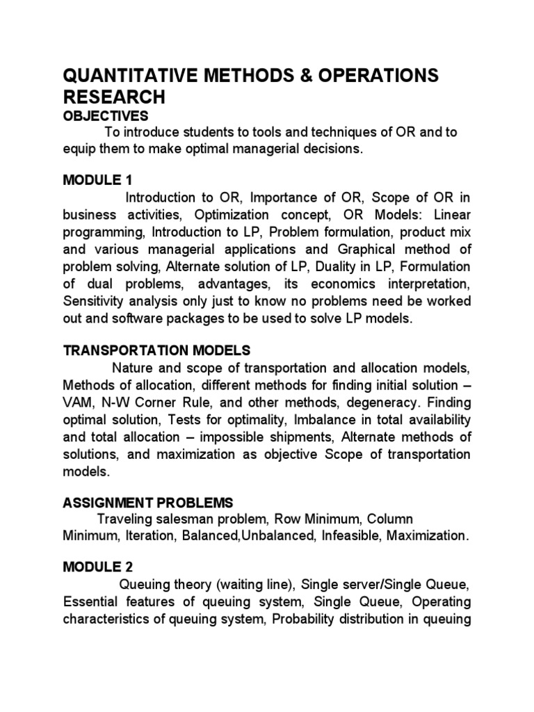 Quantitative Methods | PDF | Mathematical Optimization | Applied Mathematics