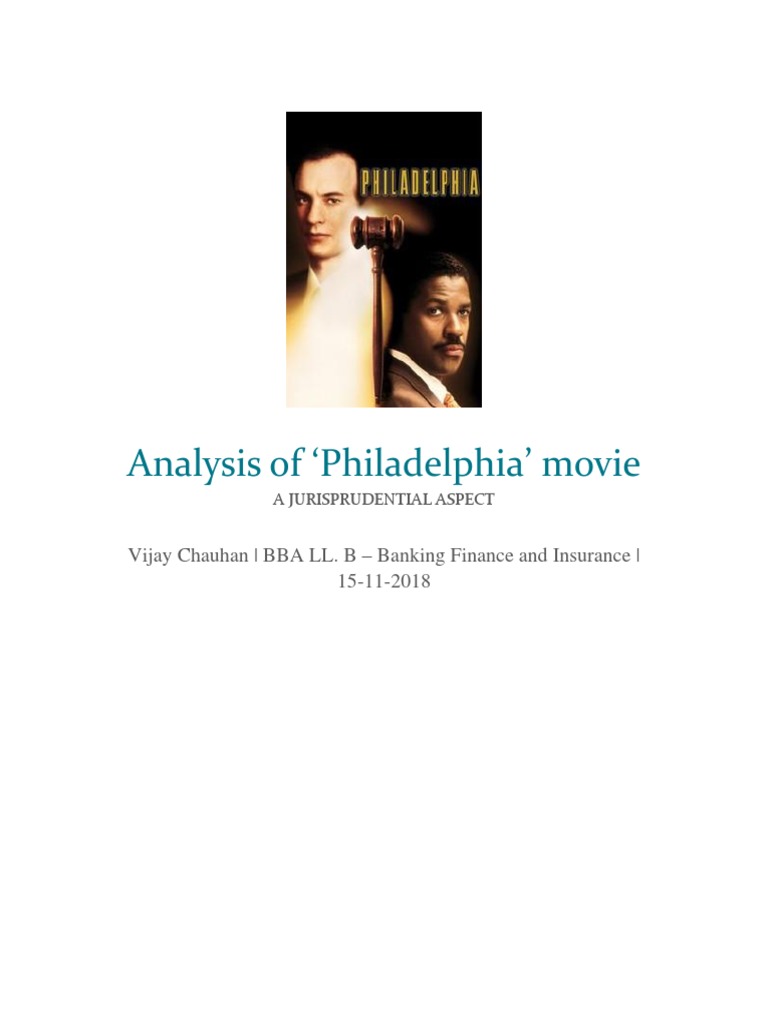 Philadelphia Movie Review - Jurisprudence | Download Free PDF ...