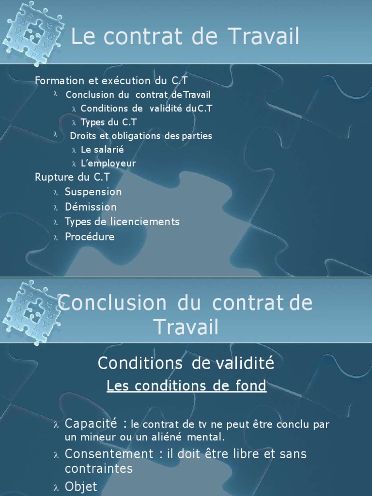 Présentation de Contrat de Travail | PDF | Exonération | Salaires