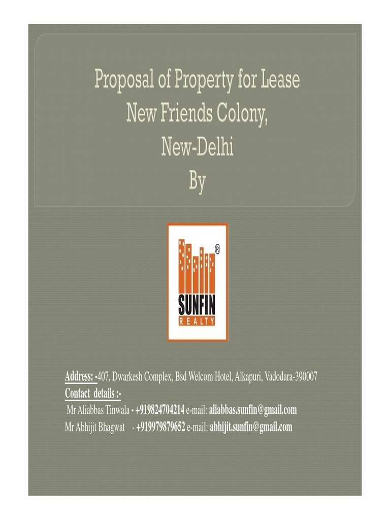 New Friends Colony | PDF