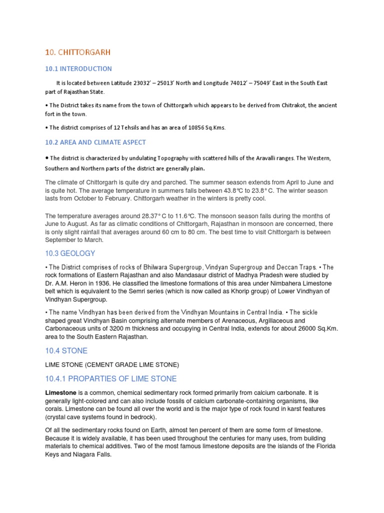BCM Stone Report | PDF | Limestone | Geology
